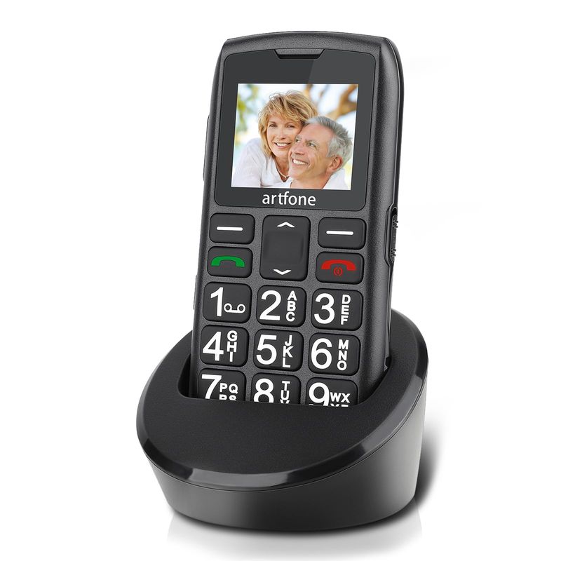 artfone C1+ Big Button Mobile Phone for Elderly丨SIM Free Senior Mobile Phones with Charging Dock ...