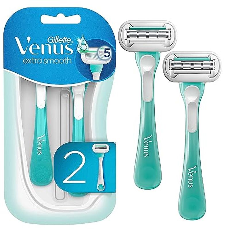 Gillette Venus Extra Smooth Sensitive Disposable Razors for Women with ...