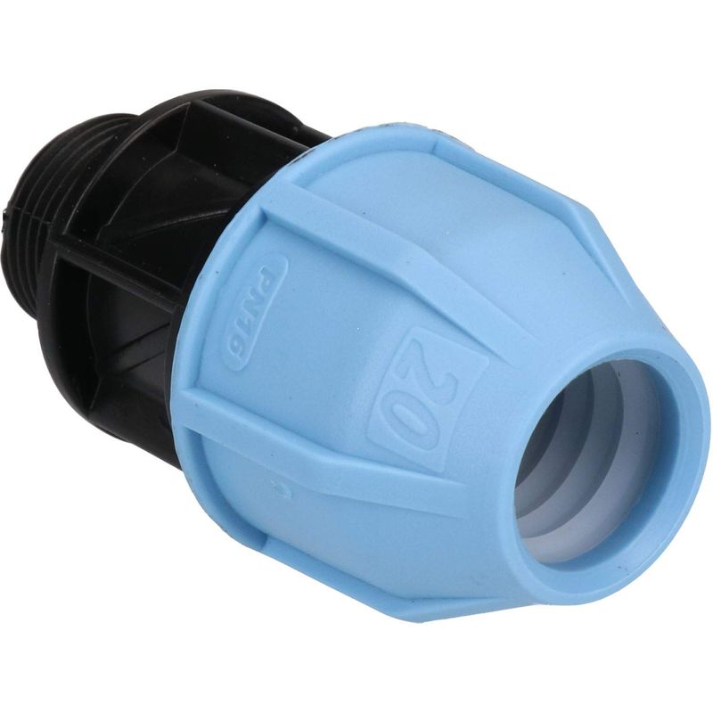20mm x 3/4" MDPE Male Adapter Compression Coupling Fitting Water Pipe PN16 - Online Marketplace ...