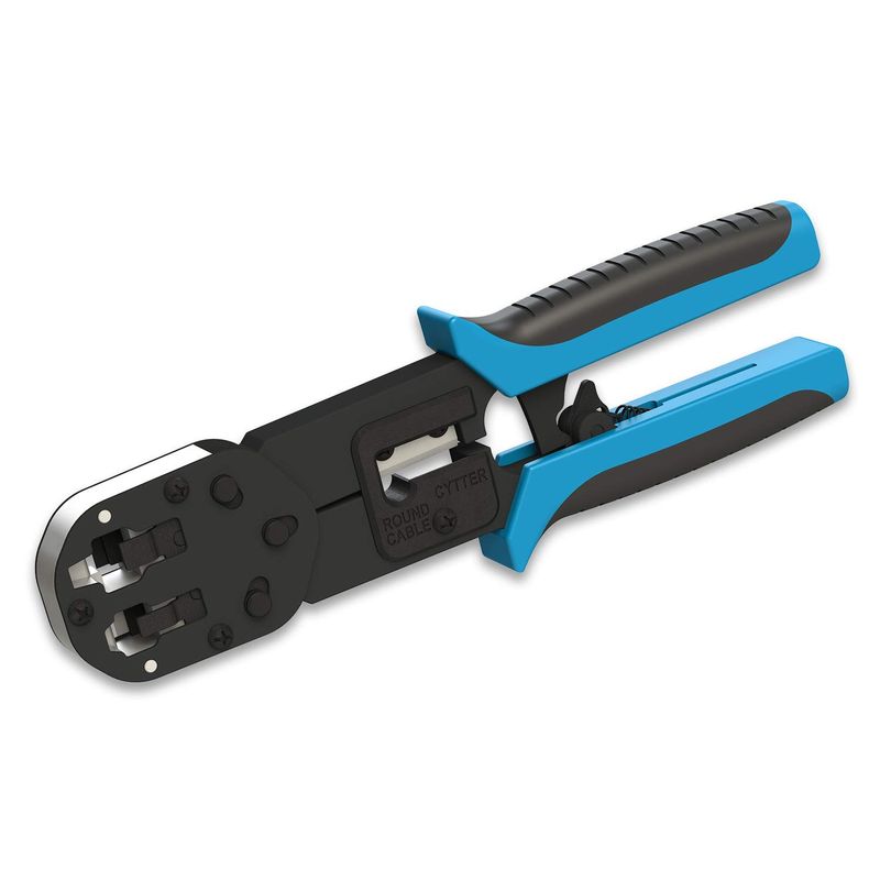 [LINKUP] Crimper Tool Cat6 Cat5 5E RJ45 Cable Crimp and Trim Easy Pass ...