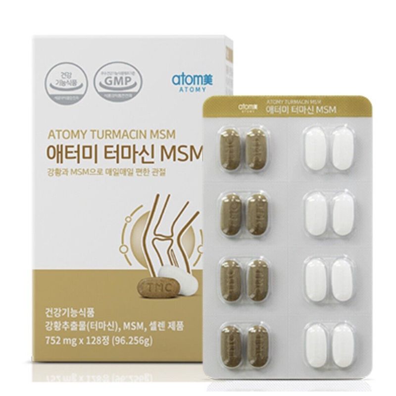 Atomy Turmacin MSM Joint Health Support Tumeric Extract Cartilage 128 ...