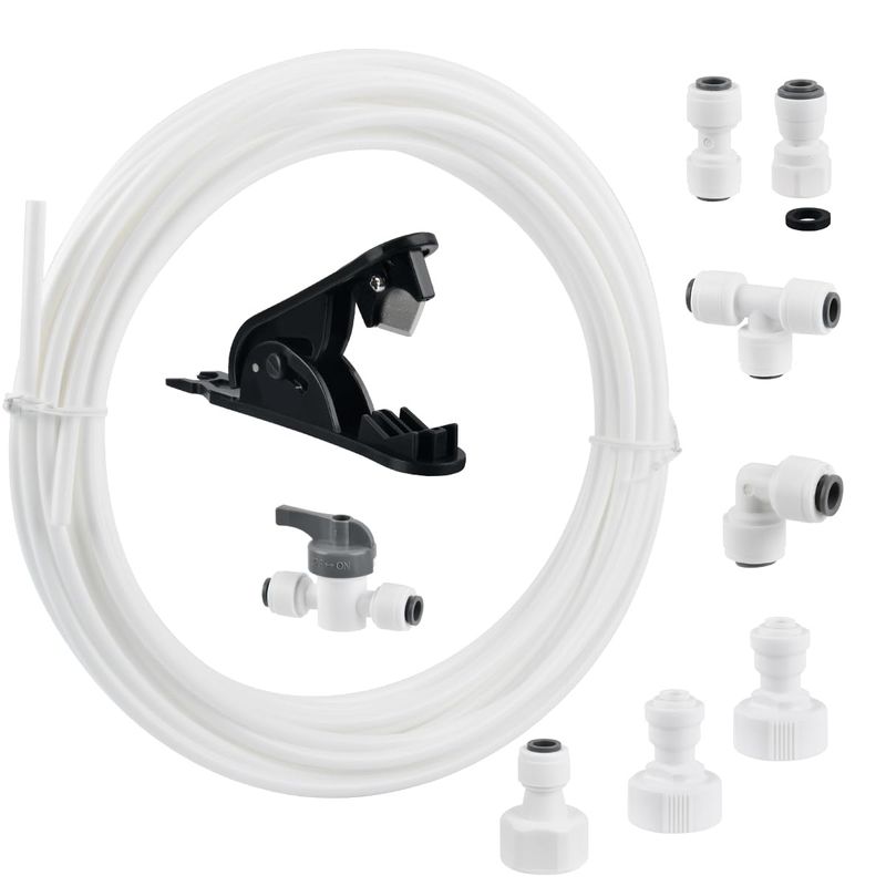 15 M Water Supply Pipe Tube and Fridge Connectors Kit,Refrigerator ...