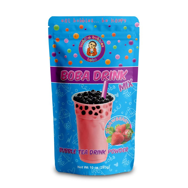 STRAWBERRY CREAM Boba/Bubble Tea Drink Mix Powder By Buddha Bubbles ...