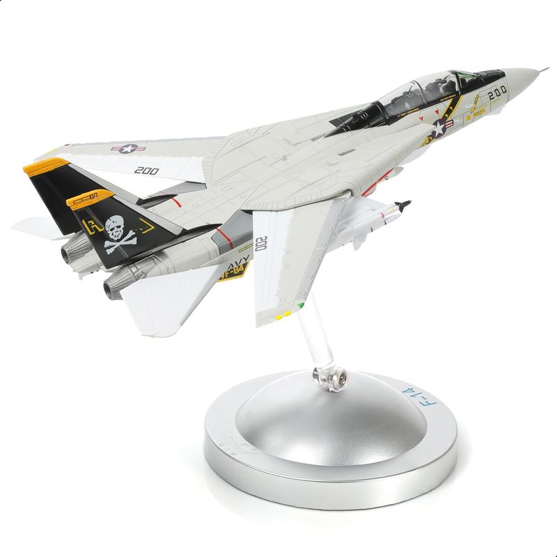 SEBUNAS F-14A Tomcat 1/100 Metal Airplane Model Kits with Stand VF-84 ...