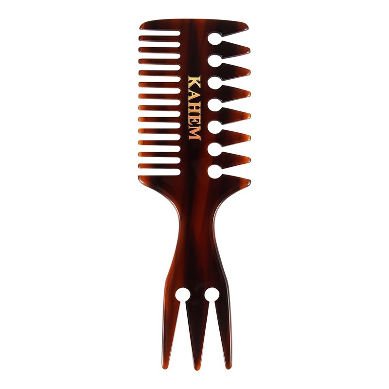 KAHEM Fish Comb 3 in 1, Slicked-back Comb 3 in 1, Fish Comb, Double ...