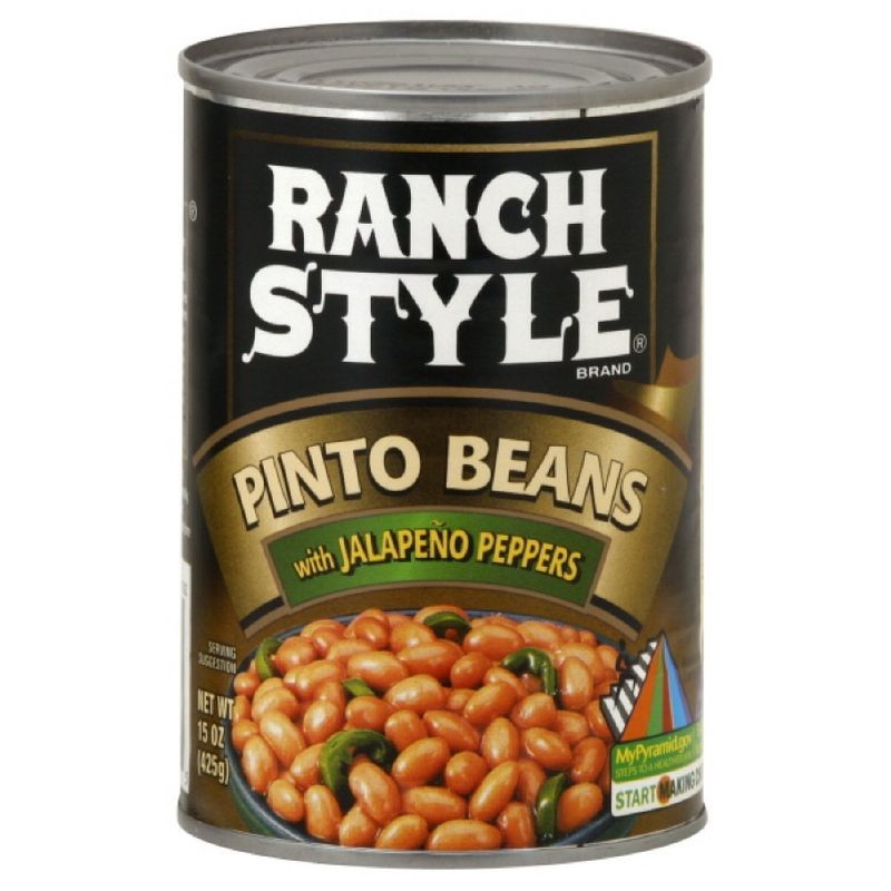 Ranch Style Pinto Beans with Jalapenos 15oz Can (Pack of 12) - Online ...