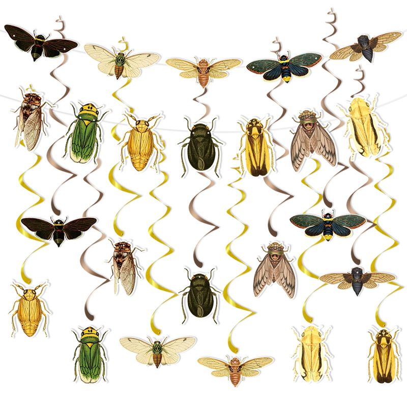 12 Pcs Bug Hanging Swirls 2 Pcs Insect Banners for Bug Party ...