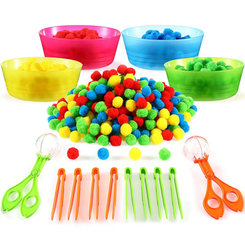 138 Pieces Fine Motor Skills Toys for Early Education and Sorting ...