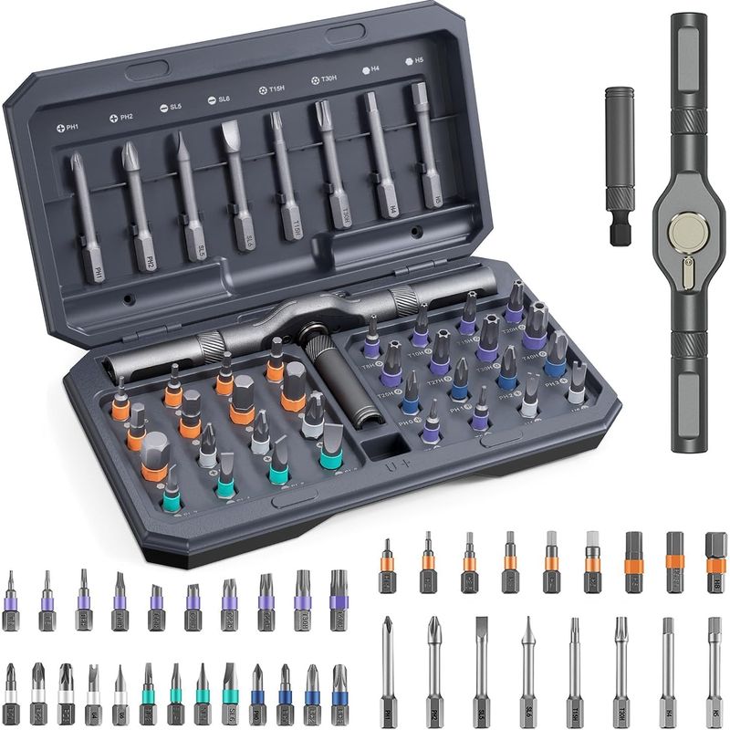 ORIA Ratchet Screwdriver Set, 42 in 1 Multi Bit Magnetic Screwdriver ...