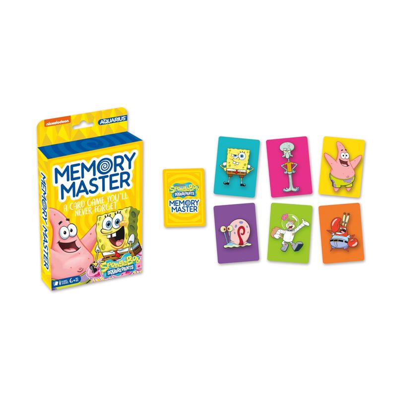 AQUARIUS Spongebob Squarepants Memory Master Card Game - Fun Family ...