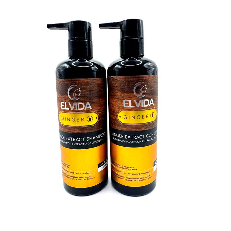 EL VIDA Ginger Shampoo and Conditioner set 500ml - Online Marketplace ...