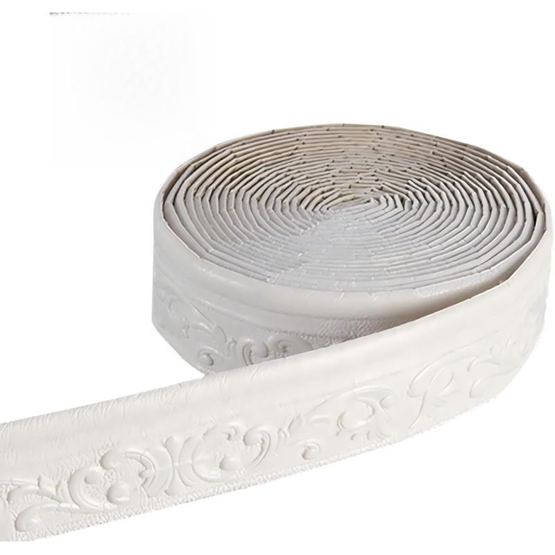 ACESOME Wallpaper Borders Self Adhesive, 10mx8cmx8mm Skirting Board ...