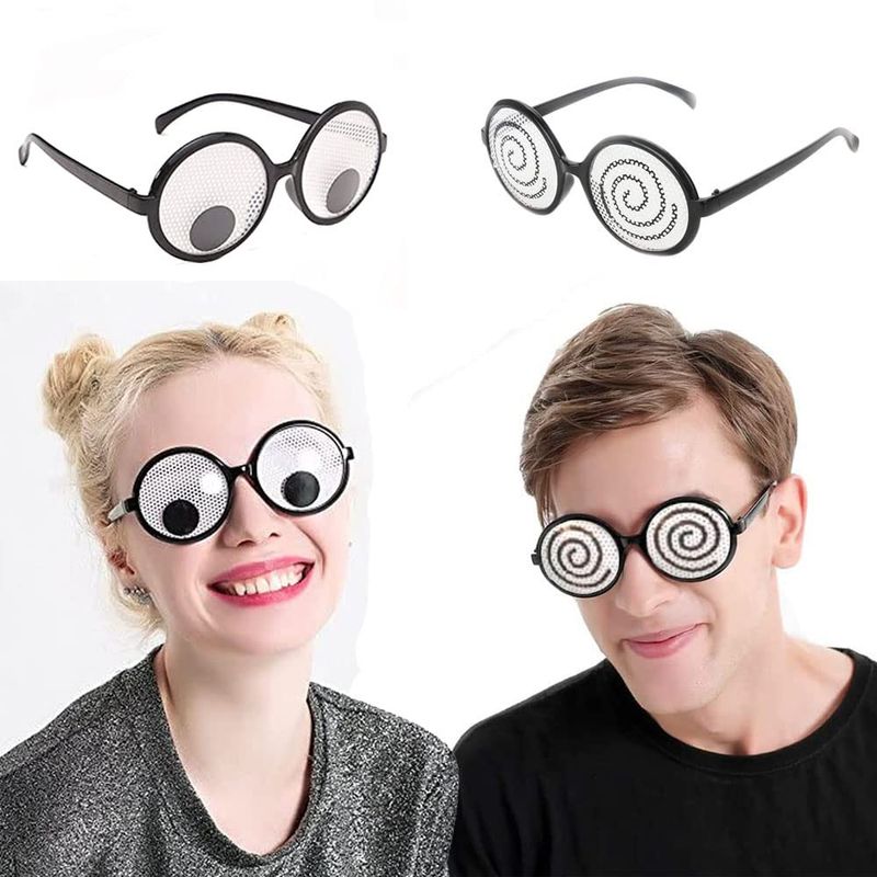 Paizizi Funny Glasses, Set of 2, Zakoshisho Glasses, Fancy Dress ...