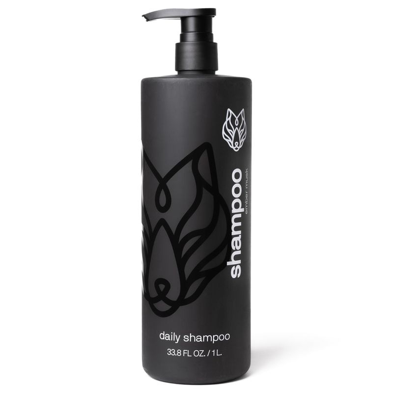 Black Wolf Everyday Cleansing Hair Shampoo for Men, 1 Liter - Thick ...