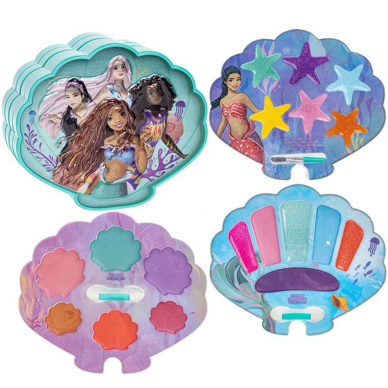 Townley Girl The Little Mermaid Clam Beauty Compact Set Kit with Lip ...