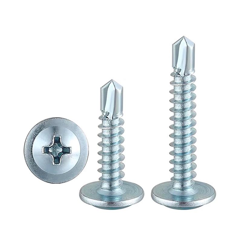 FandWay 100Pcs M4.2 * 19mm Wafer Head Self Drilling Screw, Modified ...