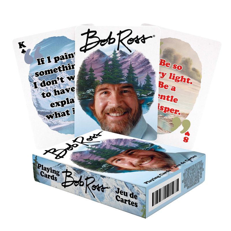 AQUARIUS Bob Ross Playing Cards - Bob Ross Quotes Deck of Cards for ...