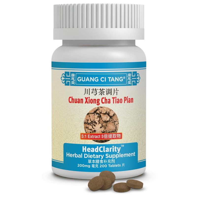 Chuan Xiong Cha Tiao Pian (HeadClarity) 200 mg 200 Tablets - Online ...