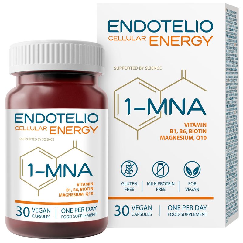 Endotelio 1-MNA Cellular, Anti-Ageing Optimising NAD+, Coenzyme Q10 ...