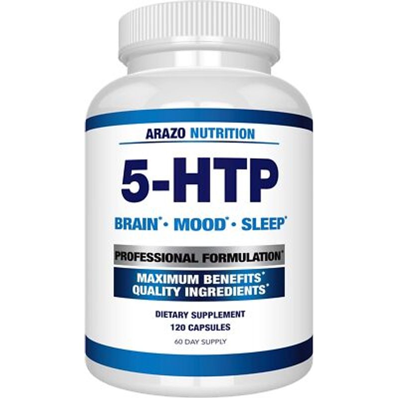Arazo Nutrition 5-HTP 200 MG Plus Calcium Supports Calm & Relaxed Mood ...