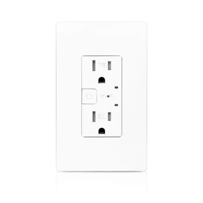 Smart Wall Outlet, Smart Wireless Tamper Resistant Outlet Compatible ...