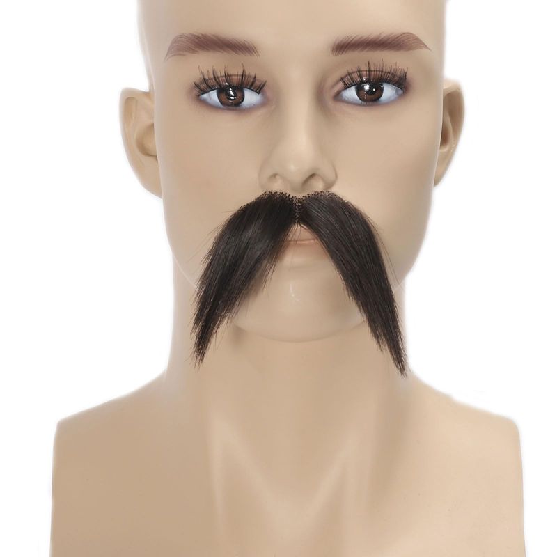 Adytom HandKnoted Human Hair Realistic Fake Mustache and Beard False ...