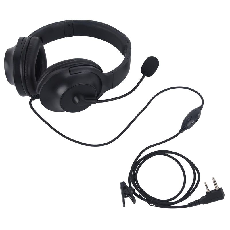 Pdflie uv-5r Walkie Talkie Over The Ear Earpiece Boom Mic Microphone 2 ...