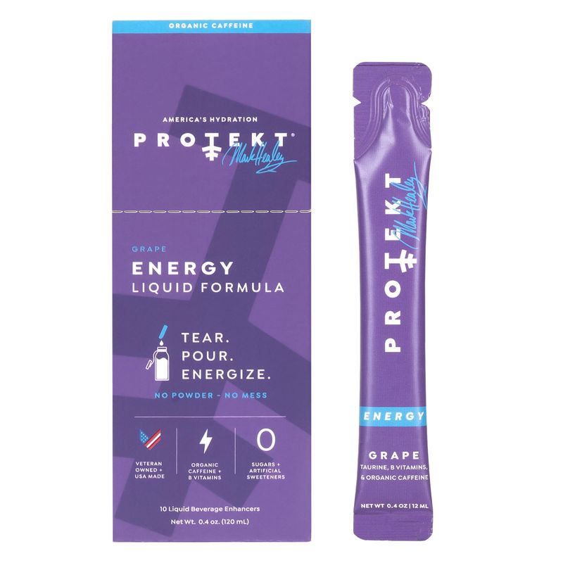 Protekt Healthy Energy Drink Packets - Sugar-Free, Keto and Paleo ...