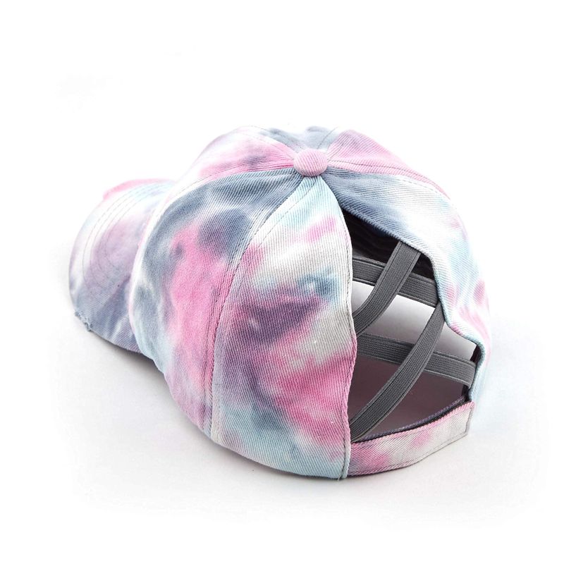 Funky Junque Criss Cross Hat Womens Baseball Cap Distressed Ponytail ...
