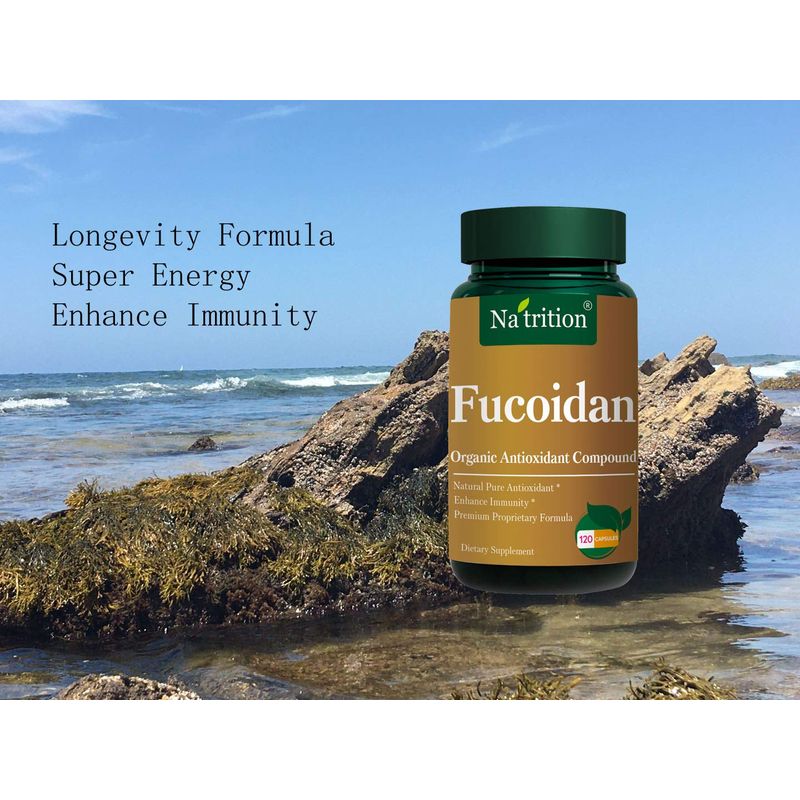 Na'trition Fucoidan Natural Organic Antioxidant Compound Capsules - 120 ...