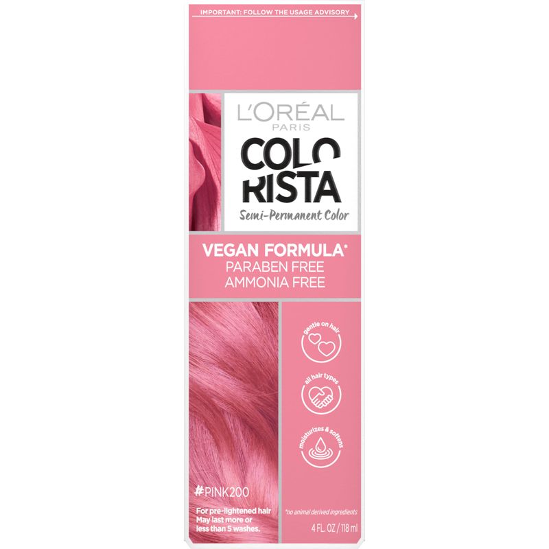 L'Oreal Paris Colorista Semi Permanent Hair Color for Bleached or ...