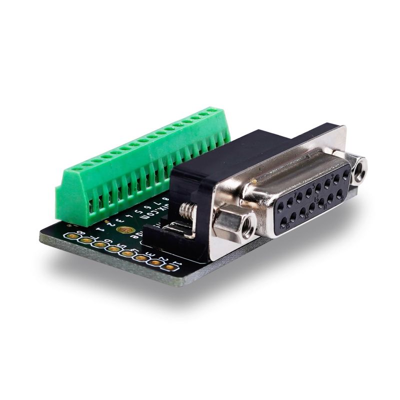 Treedix DB15 Female Breakout Board Connector, Serial Adapters, Serial ...