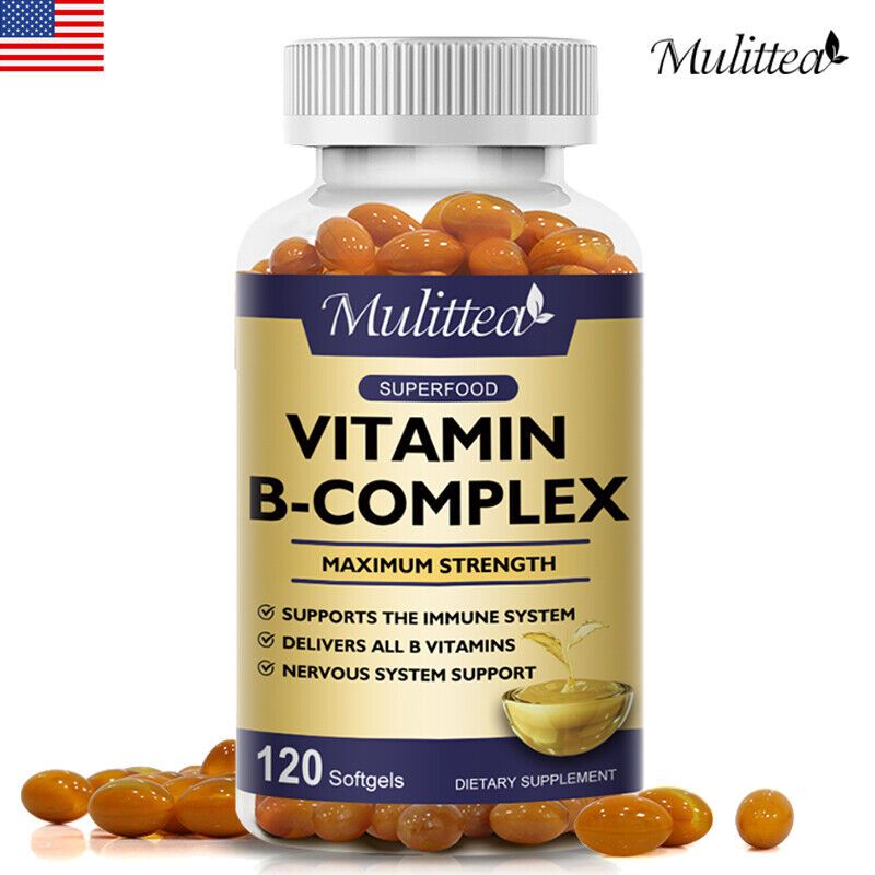 Vitamin B Complex Capsule(B12, B1, B2, B3) Immune Support Muscle ...