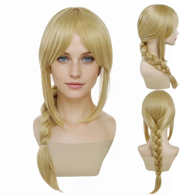 GNIMEGIL Applejack Wig Cosplay Cowgirls Wig for Women 25 inch Long ...