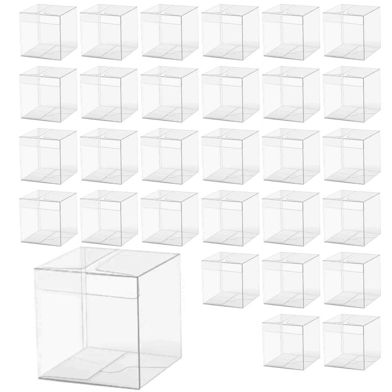 RYOHIN Lab Gift Box Transparent Plastic Square Packaging Box Folding ...