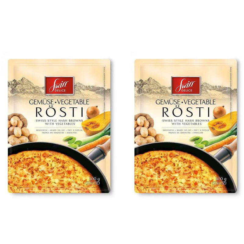 Swiss Delice | Gemüse Rösti | nach Schweizer Original Rezept | 2 x 500g ...