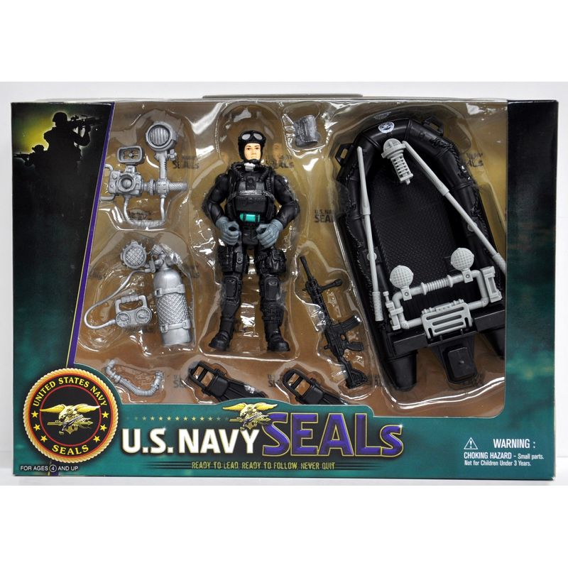 United States Navy Seal Figure Playset with Accessories and Combat ...