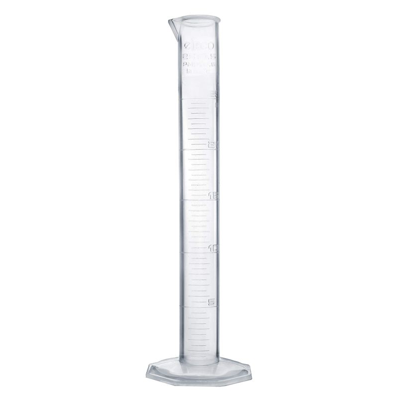 Graduated Cylinder, 25mL - Class B Tolerance - Octagonal Base - TPX ...