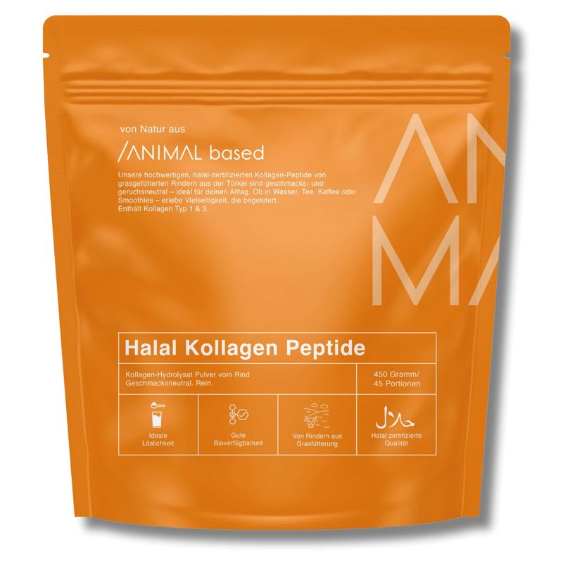 Halal Collagen Powder [450g] - Pure Collagen Hydrolysate Type I & III ...