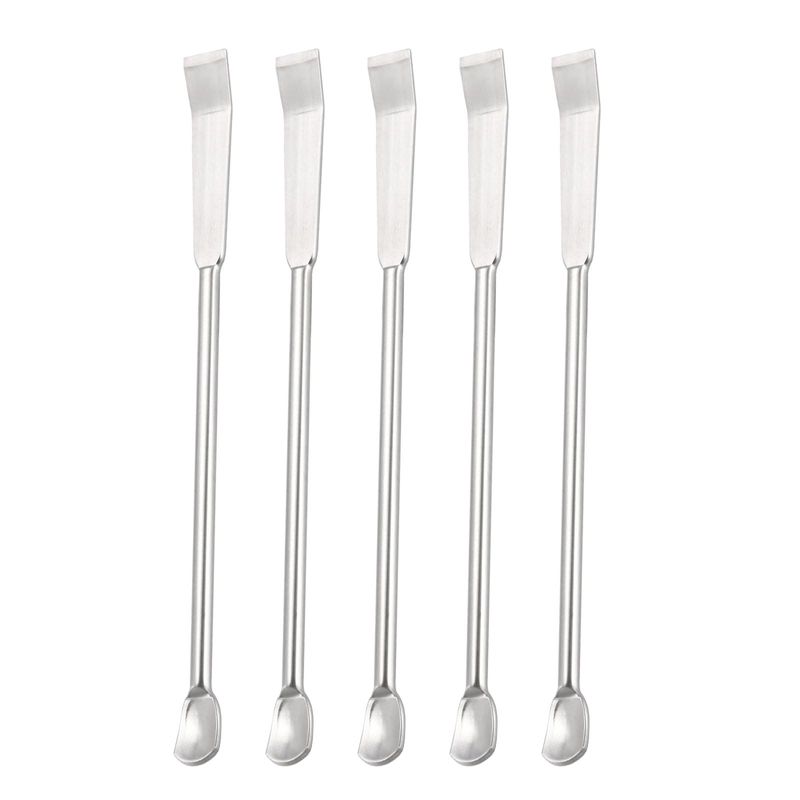 YOKIVE 5 Pcs Lab Spatula Spoon, 304 Stainless Steel Micro Sampling ...