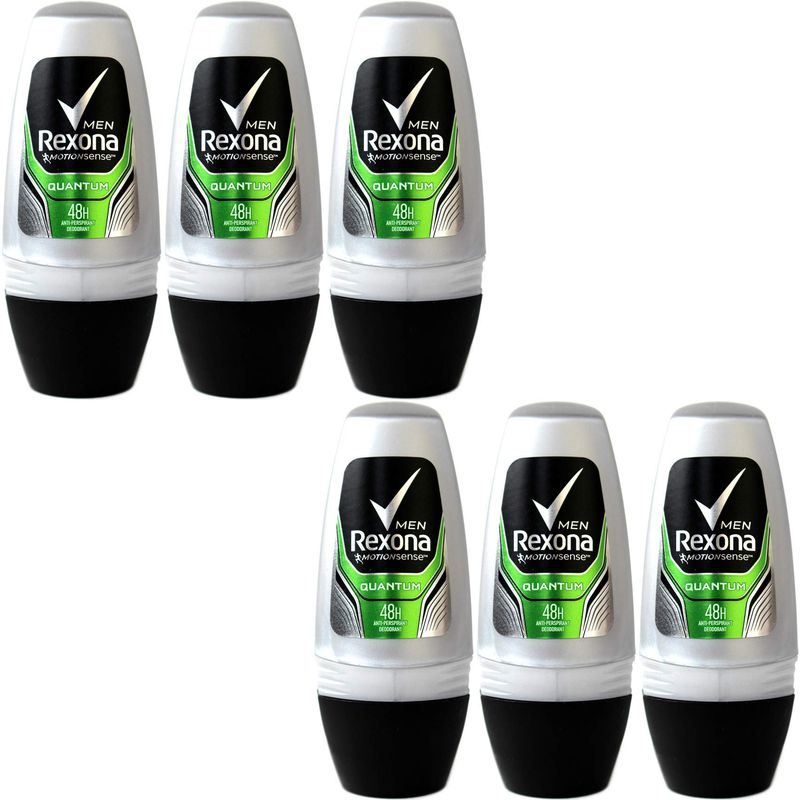 Rexona Lexona Men's Antiperspirant Deodorant Roll On Quantum Bulk Set 1 ...