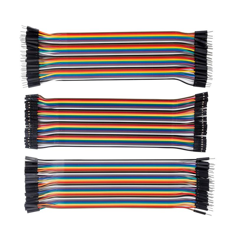 SUNFOUNDER Jumper Wire 120 x 20 cm Female, Male-Female, Male-Male ...