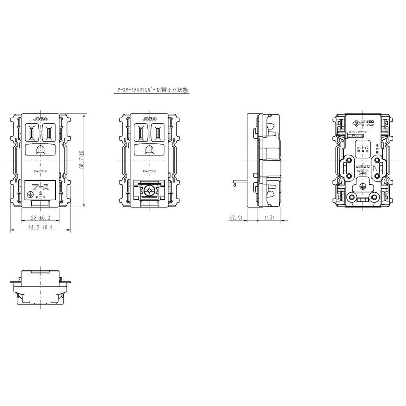 Jimbo Electric New Mild Bee Series JEC-BN-5GEK PW Embedded Ground ...