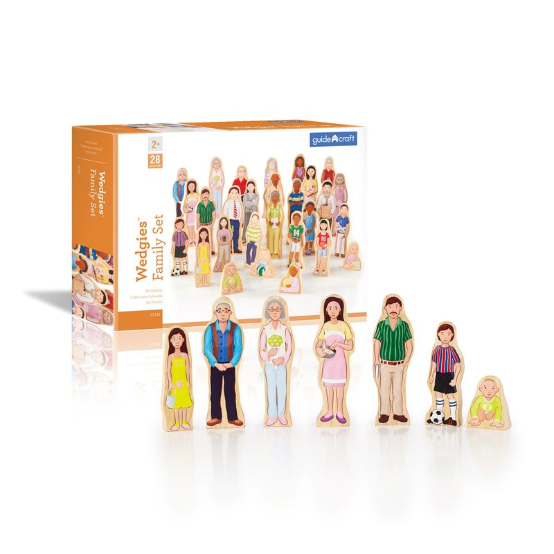 Guidecraft Wedgies Multi-Cultural Family Set - Kids Learning ...
