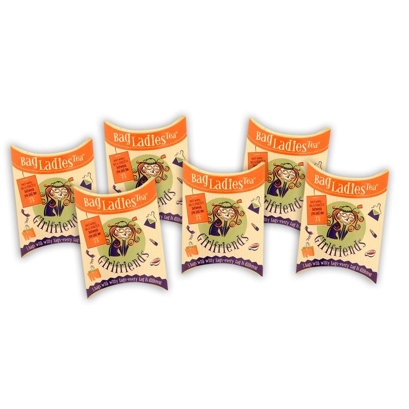 Bag Ladies Tea Presents Girlfriends Tea Pouch - Each Pouch Contains 5 ...