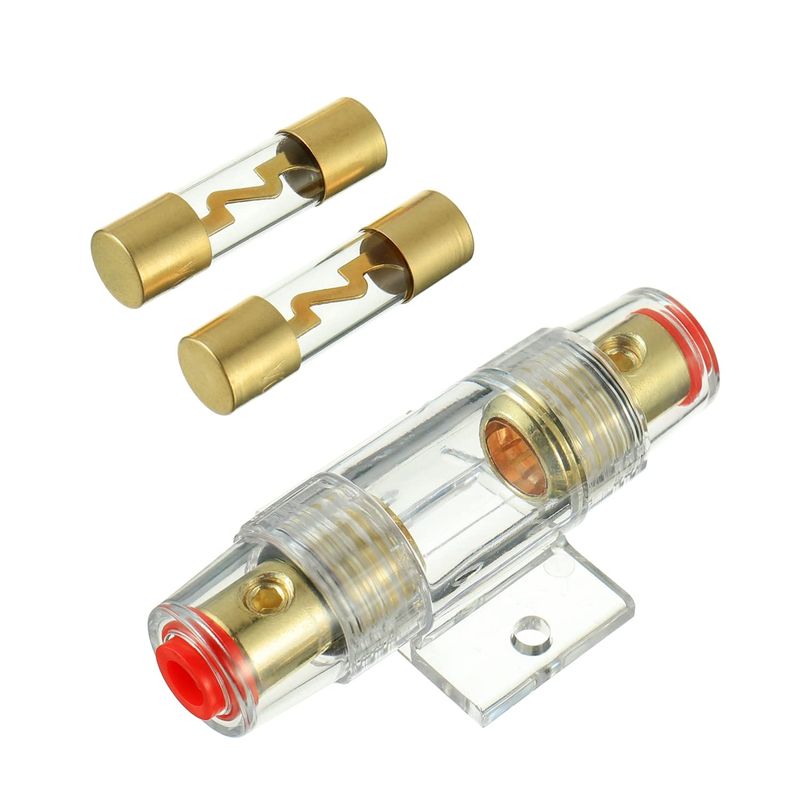 SIGANDG 4-8 Gauge AWG in-line Fuse Holder with 80A AGU Fuses for Car ...