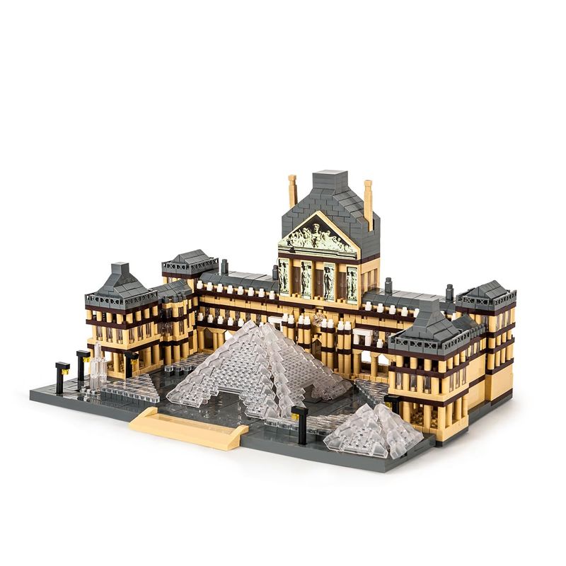 DAHONPA Paris Louvre Architecture Micro Building Blocks Set, 3377 Pieces Building Toy ...