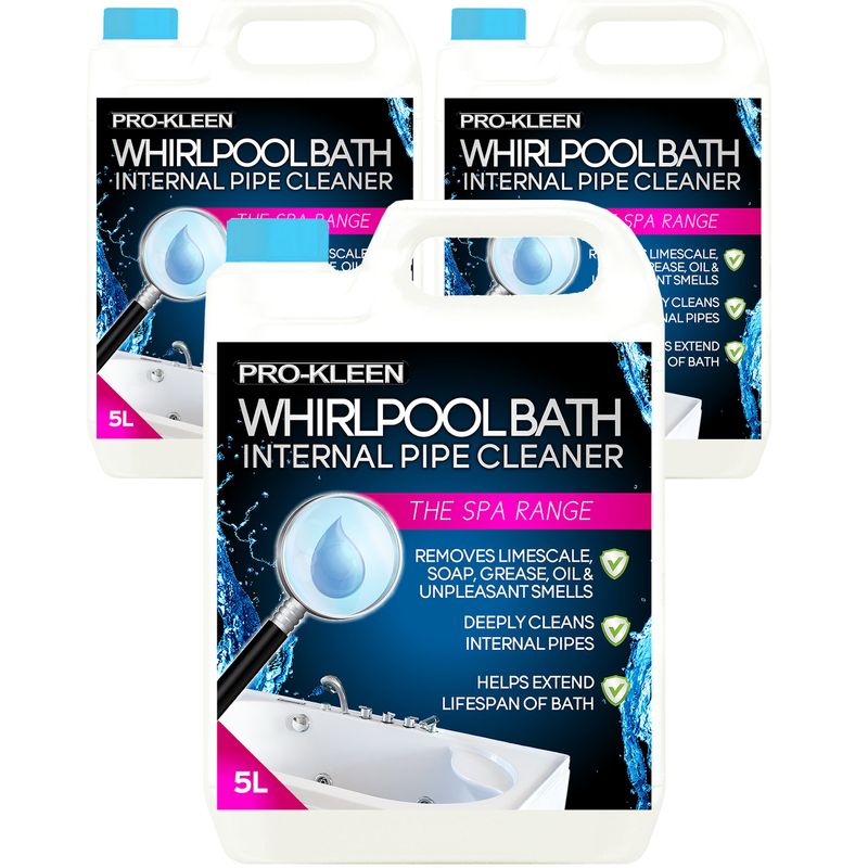 Pro-Kleen Whirlpool Bath Internal Pipe Cleaner (15L) - Provides a Deep ...