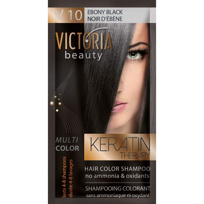 Victoria Beauty Keratin Therapy Hair Colour Shampoo – Temporary Hair ...