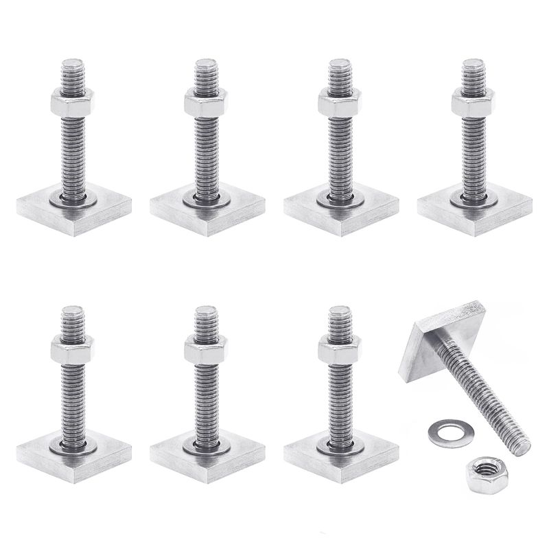 JJWNMLL T Track Bolts 8 pcs - roof Rack Bolts M6 x 35 mm with nut ...